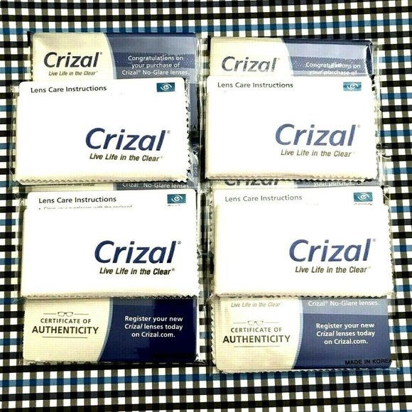 Crizal | Accessories | Crizal Pack Microfiber Lens Cleaning Cloths ...